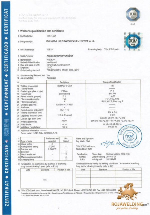 We offer welding services in Belgium and Europe - rojawelding.com